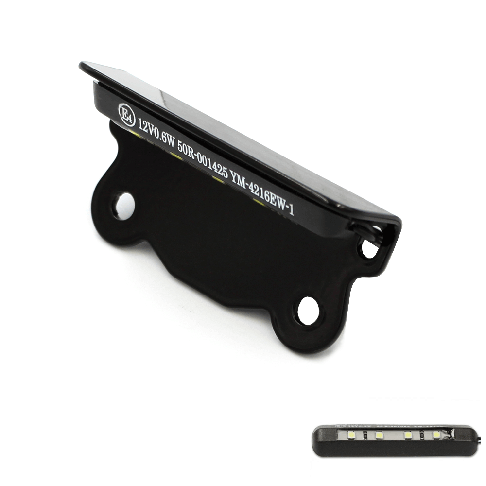 LED license plate lighting with keeper KBK5
