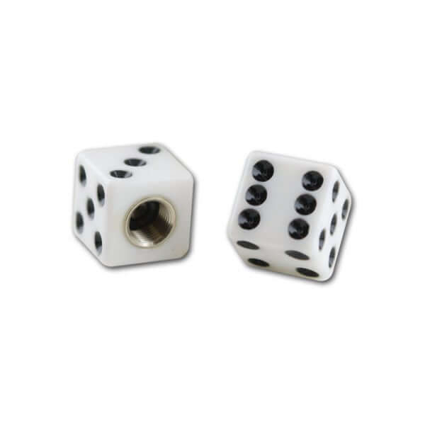 Valve cap Cube white