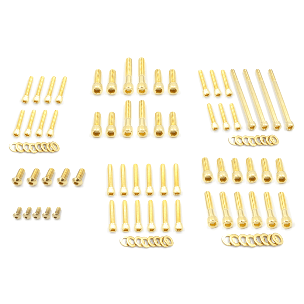 Screw kit "engine screws" | Complete rate 24k gold -plated
